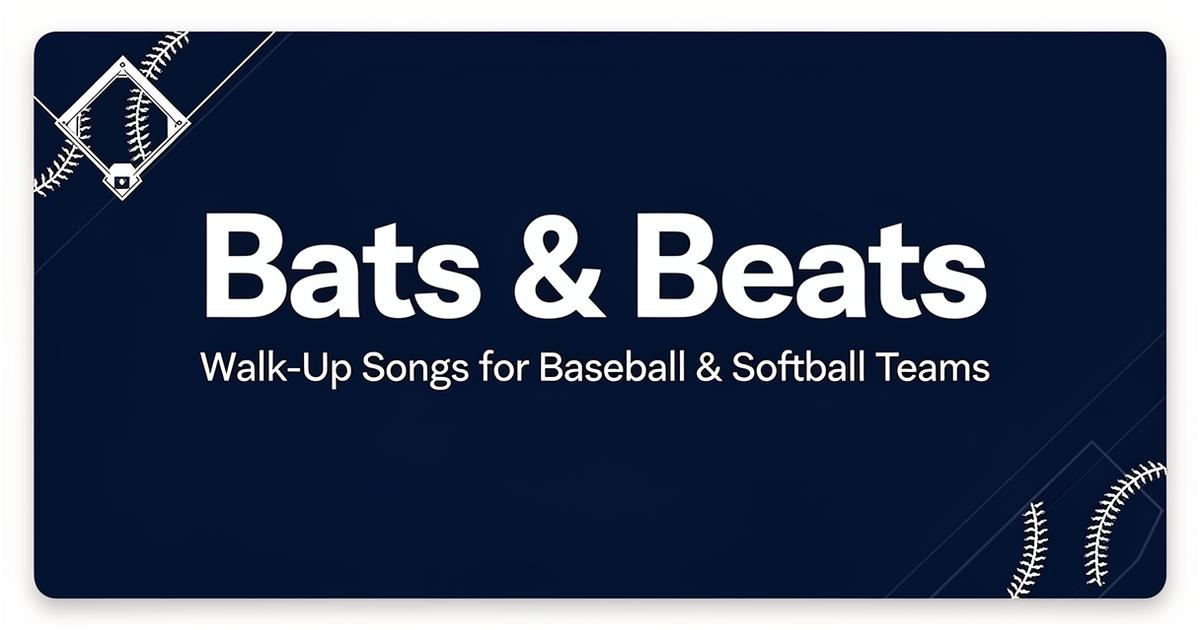 Baseball & Softball Walk-Up Songs | Bats & Beats Music Player